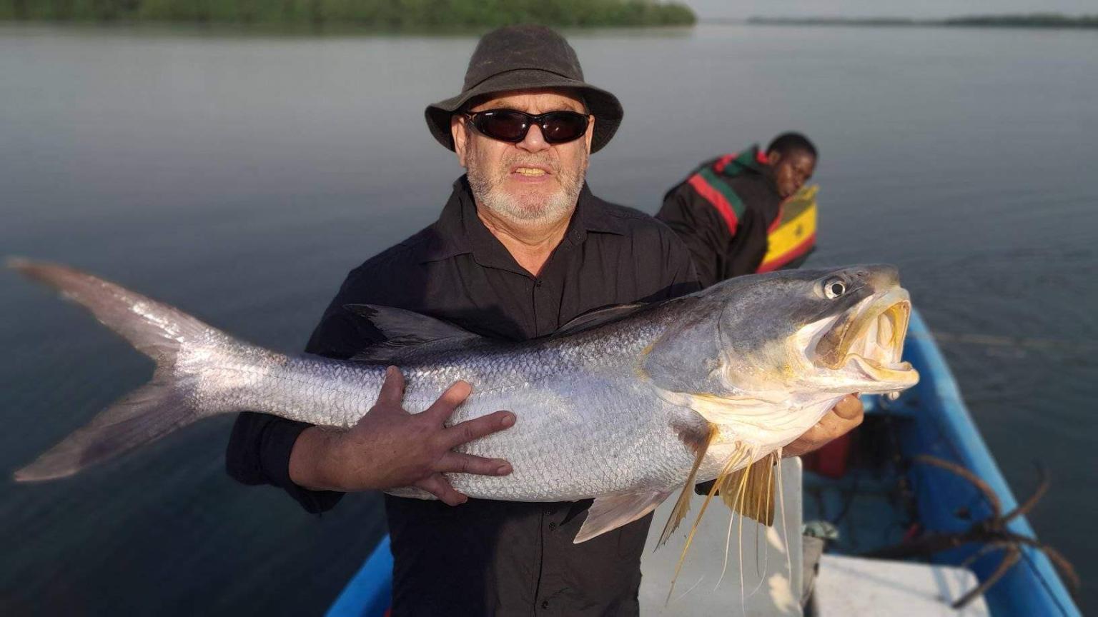 La pêche du Capitaine au leurre souple en Casamance