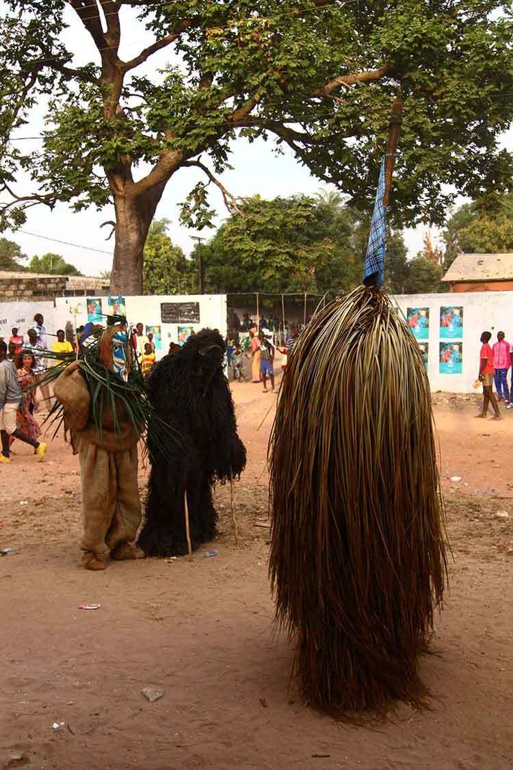 Le village d'abene situe au bord de la mer en casamance
